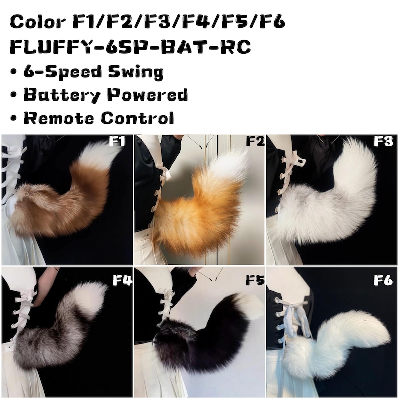 Fursuit Tail With Flexible Wire Core, Cosplay Costume Accessory - Etsy