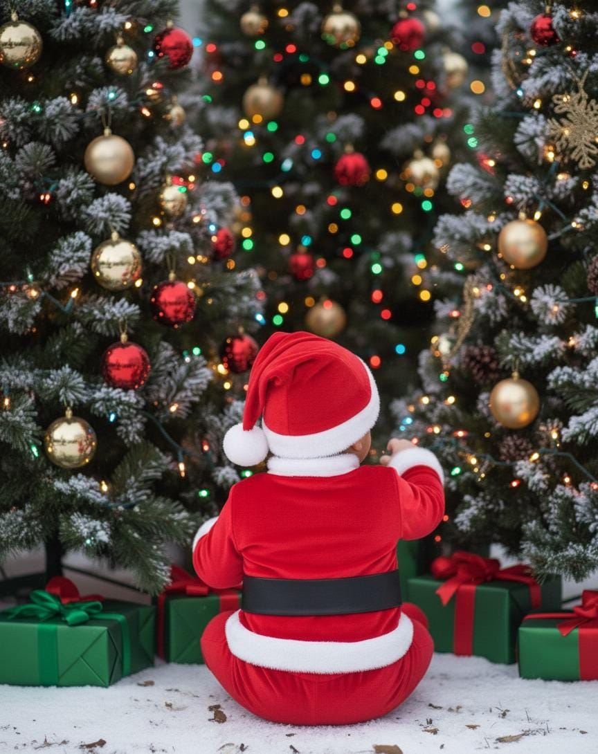 Baby Santa Claus Red Velvet Costume | Infant Christmas Jumpsuit With ...