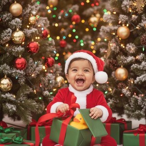 Baby Santa Claus Red Velvet Costume | Infant Christmas Jumpsuit With ...