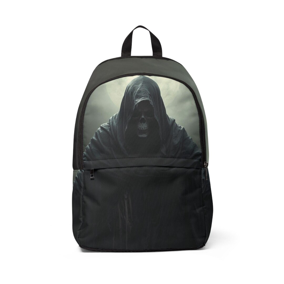 Halloween Grim Reaper Unisex Fabric Backpack - Etsy