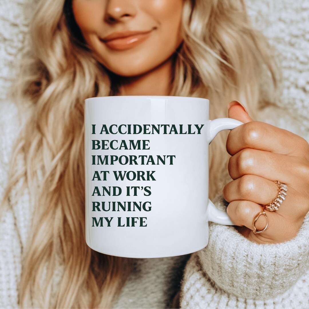 Funny Workplace Stress Mug Gift, Sarcastic Office Quote Coffee Cup for ...