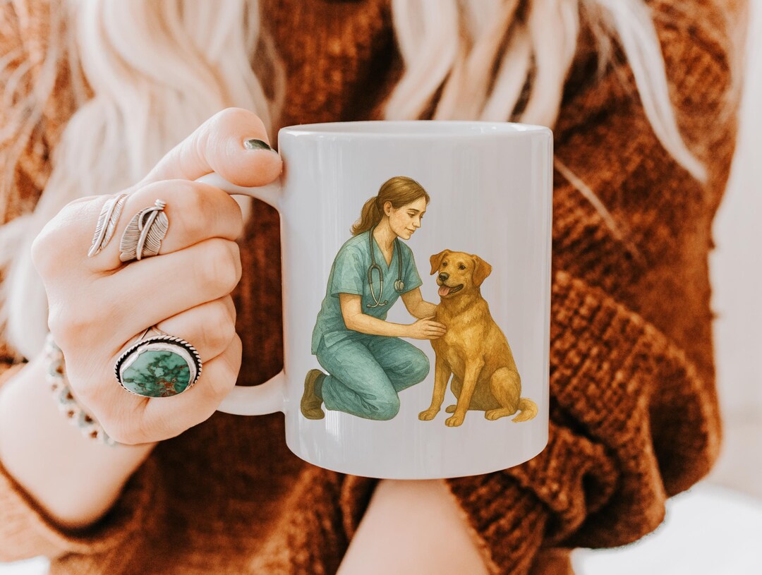 Cute Vet Mug Gift for Veterinarian Animal Lover Vet Tech Appreciation ...