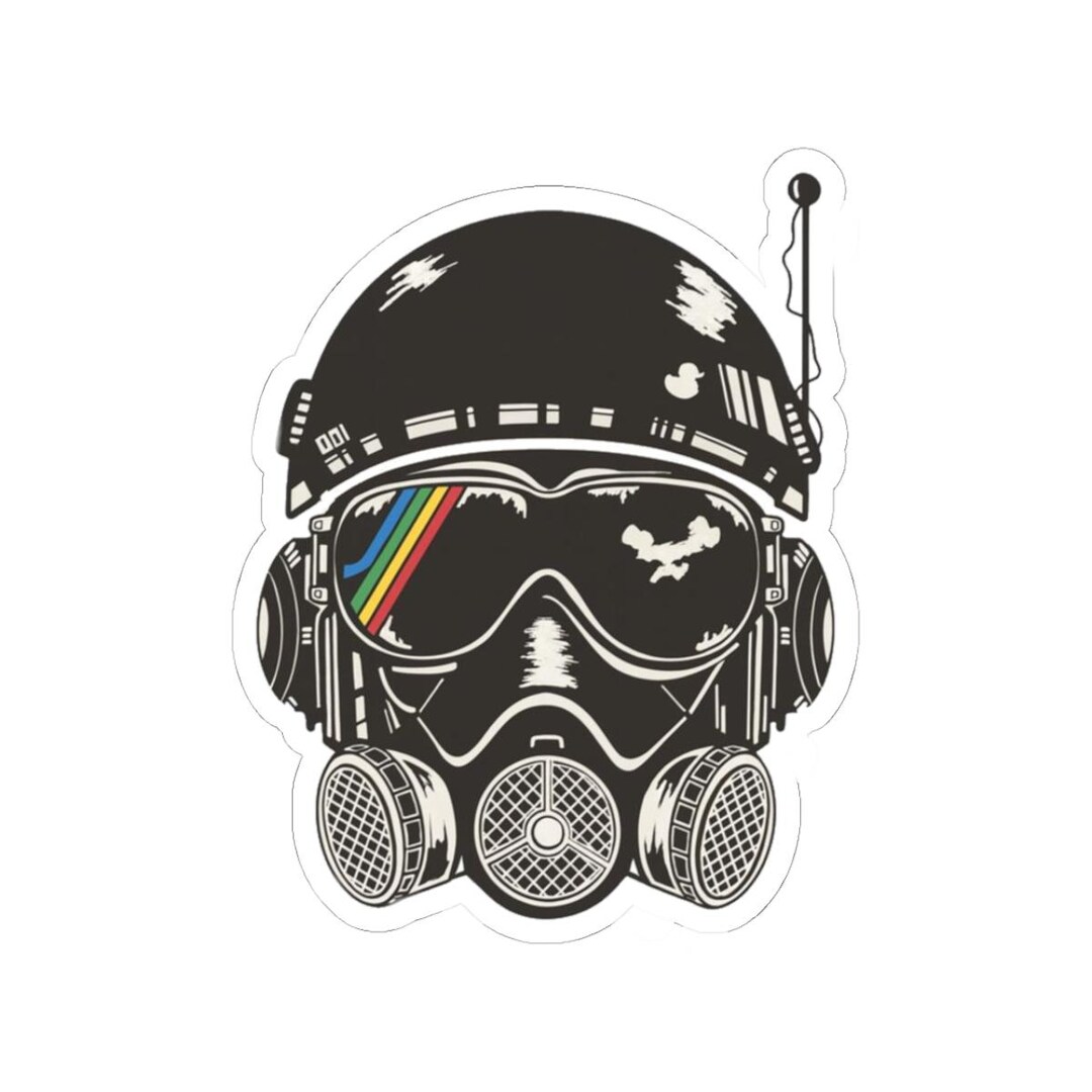 Arc Raiders Riot Gas Mask Pilot Sticker | Kiss-cut Sticker - Etsy