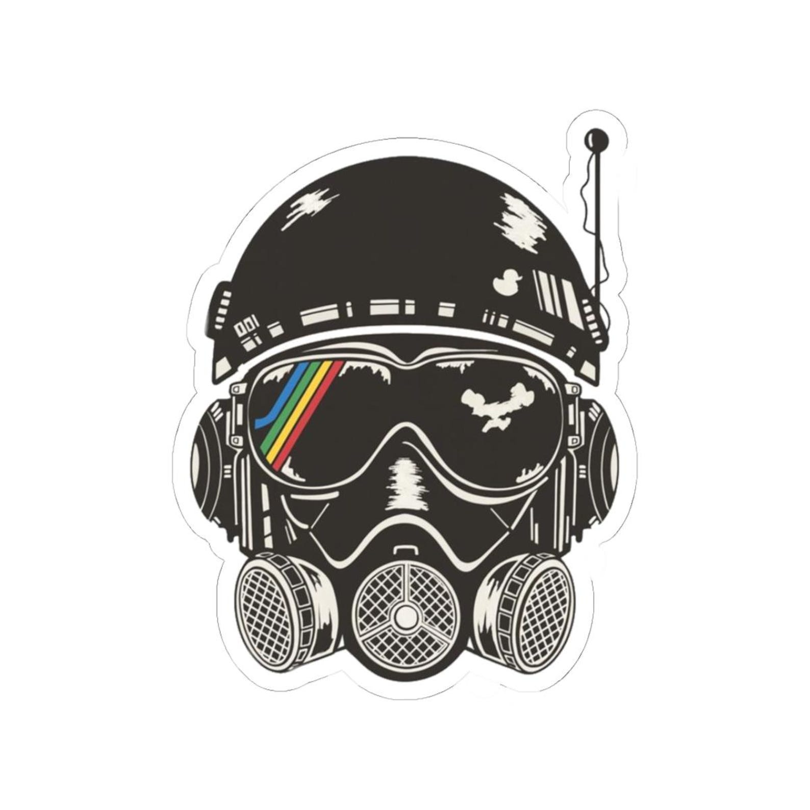 Arc Raiders Riot Gas Mask Pilot Sticker | Kiss-cut Sticker - Etsy