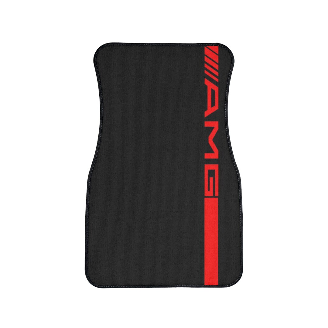 AMG Stripe Car Floor Mat | Red Accent, Racing Style - Etsy