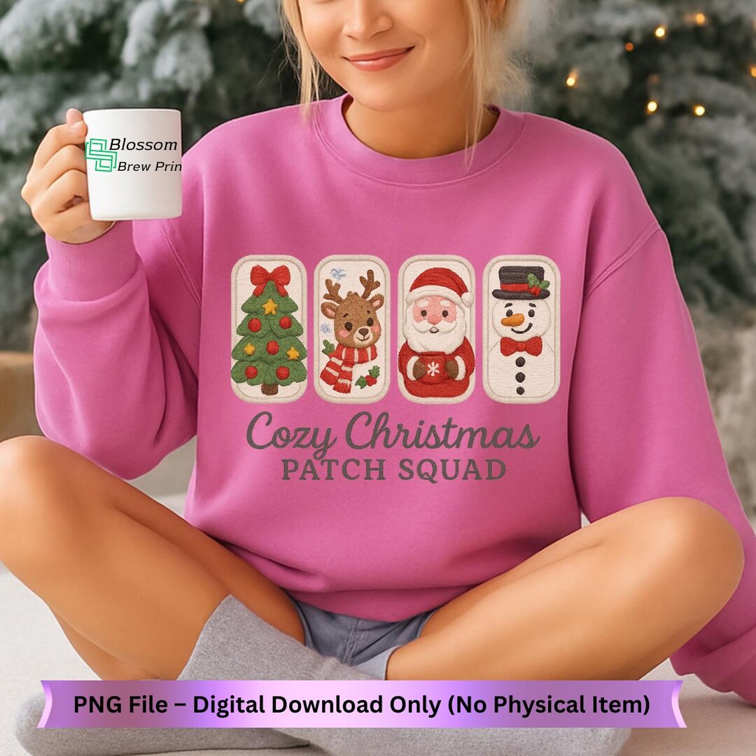Christmas Squad PNG - Santa, Reindeer, Snowman Clipart (digital ...