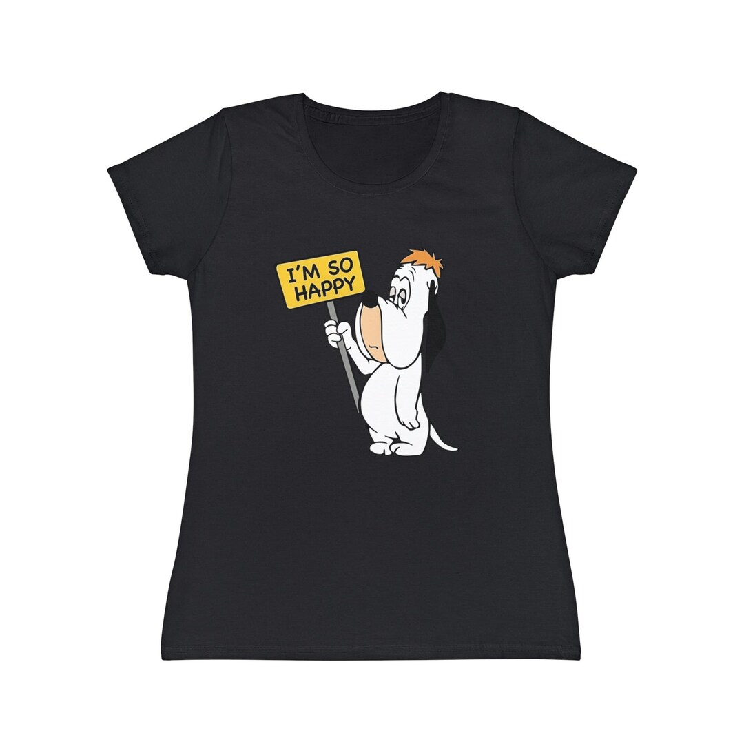 Droopy 'i'm so Happy' Droopy Cartoon T-shirt | Women's Iconic - Etsy
