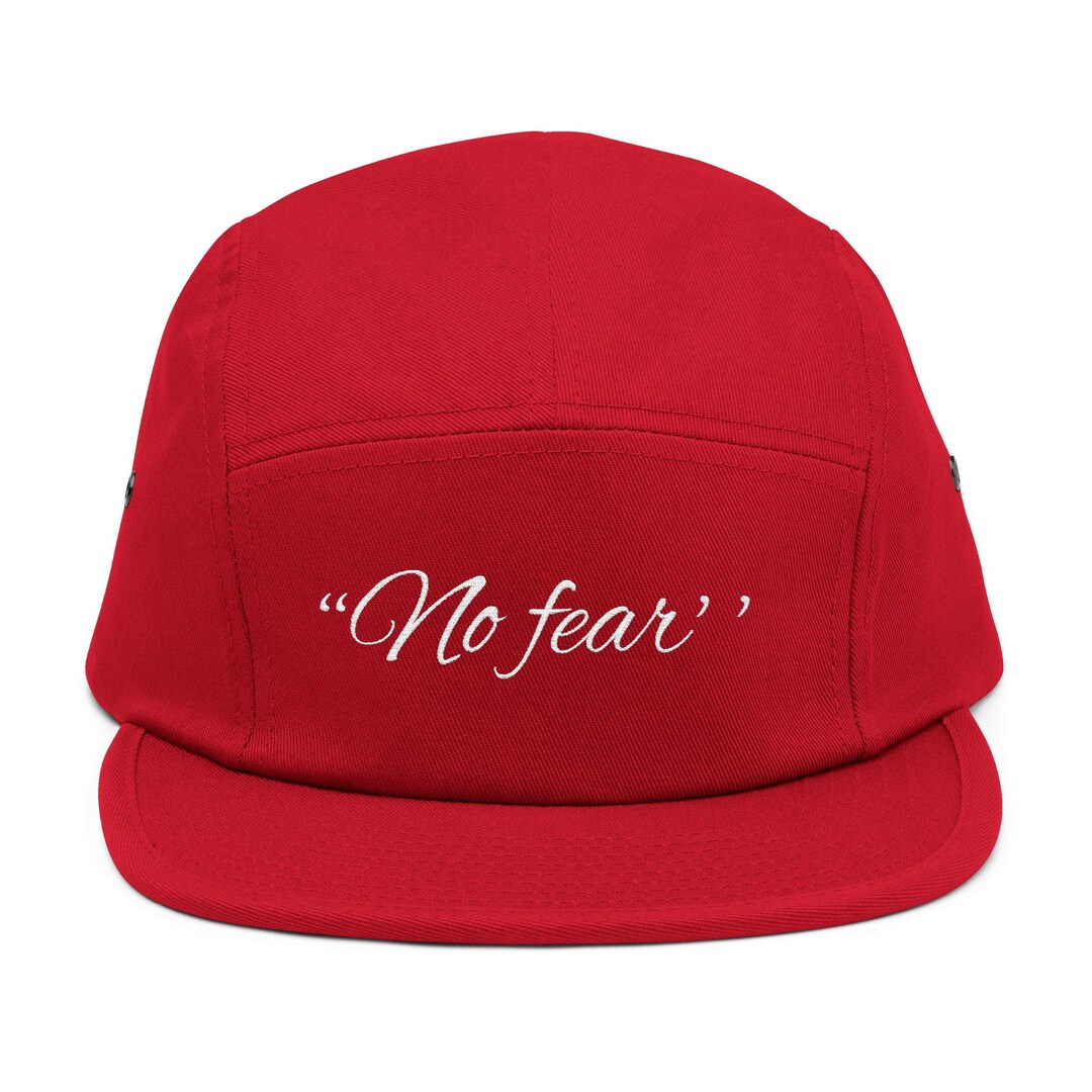 No Fear Embroidered 5 Panel Cap | Stylish Unisex Hat | Trendy ...
