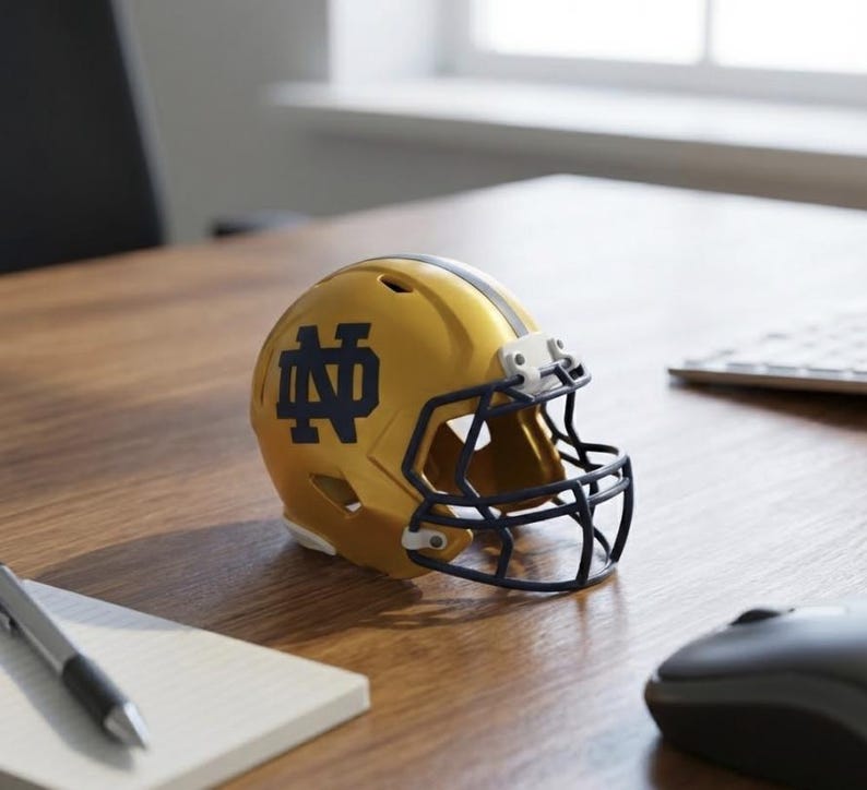 3D Printed Custom Mini Football Helmets - Desk Decor - Etsy