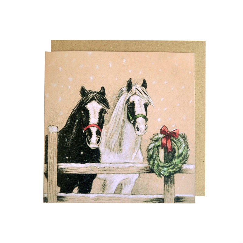 Horse Christmas Card - Etsy