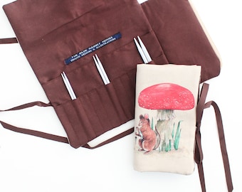 Knitting Needle Organizer, Knitting Needle Case, Crochet Hook Roll ...