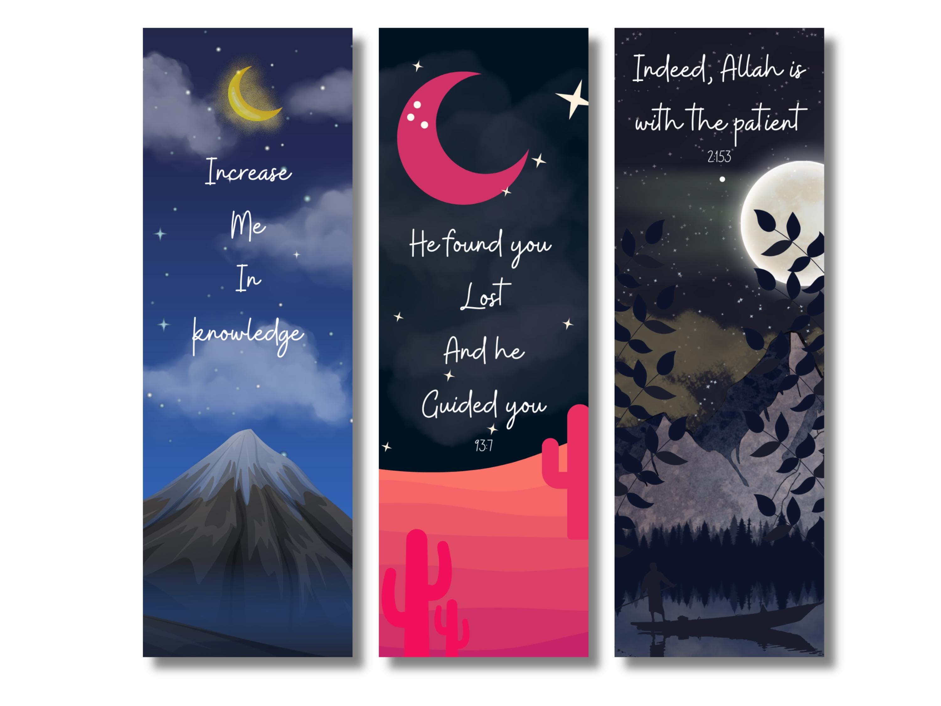 Islamic Bookmarks, Quran Verse Bookmark| Digital Download Muslim ...