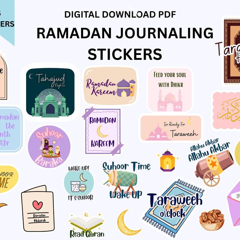 Ramadan Sticker for Paper - Etsy