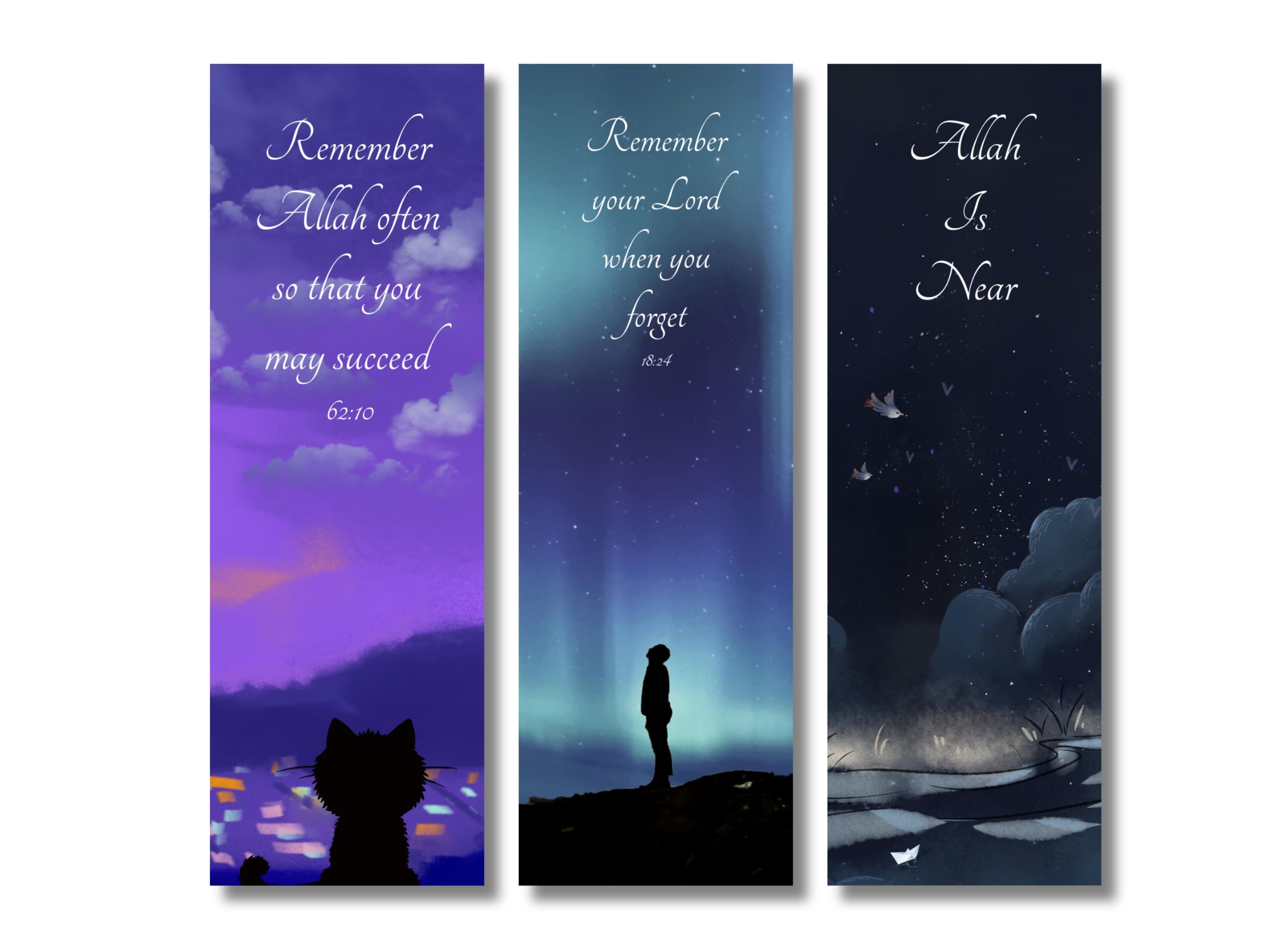 Islamic Bookmarks, Quran Verse Bookmark| Digital Download Muslim ...