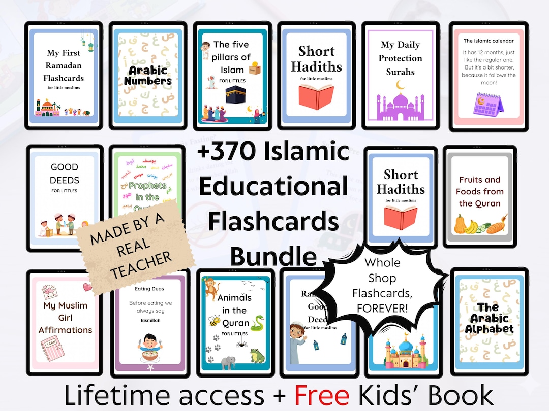 370+ Islamic Flashcards Mega Bundle 17 Sets| Ultimate ...