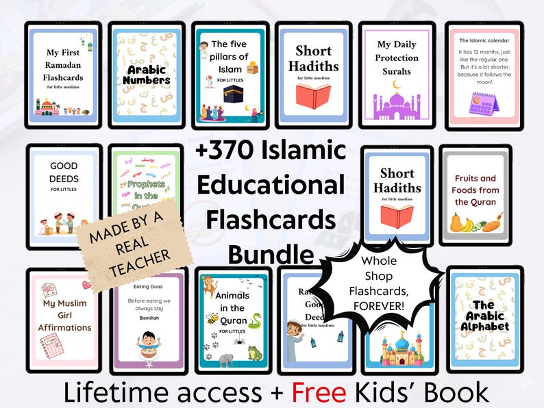 370+ Islamic Flashcards Mega Bundle 17 Sets| Ultimate ...