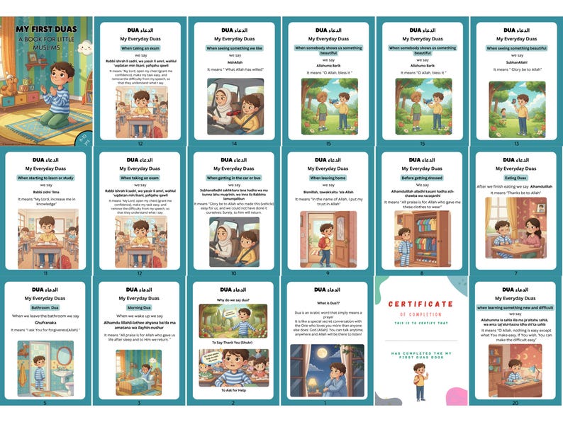 Islamic Dua for Kids|islamic Duas|book|muslim|children|education ...