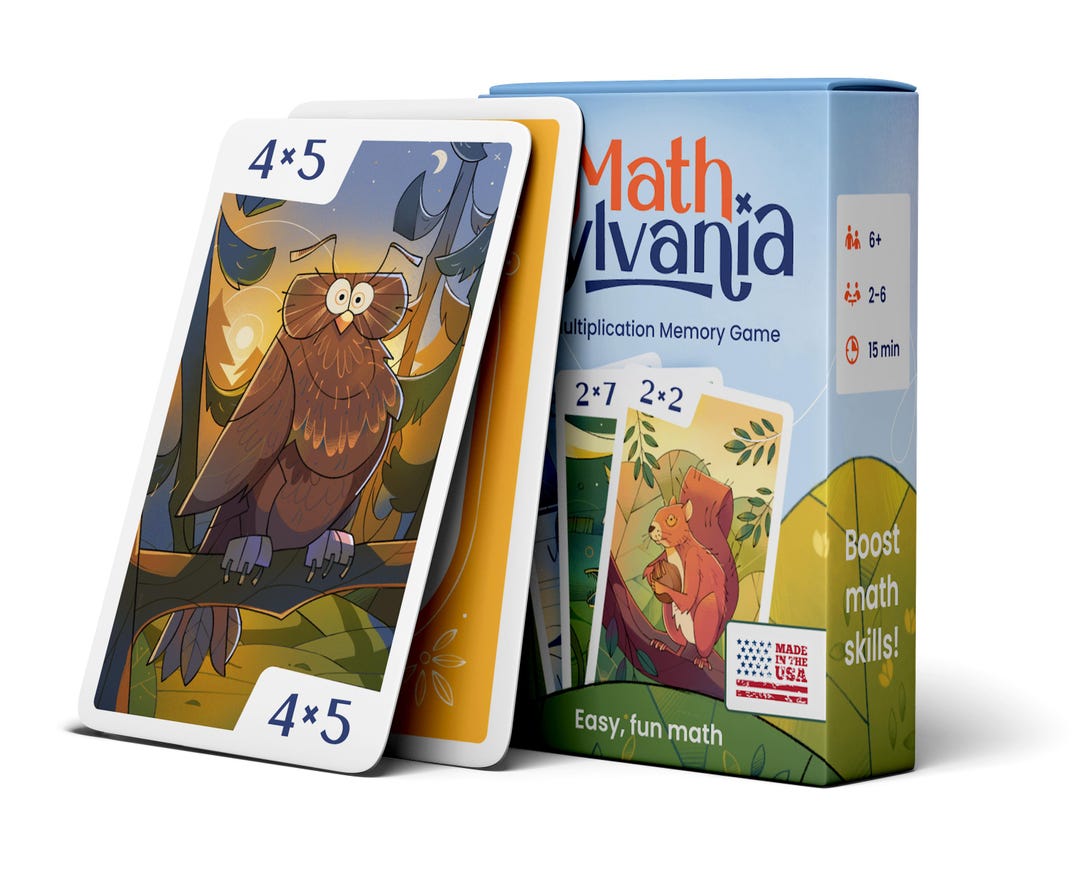Homeschool Multiplication Card Game, Math Sylvania Fun Math Practice ...