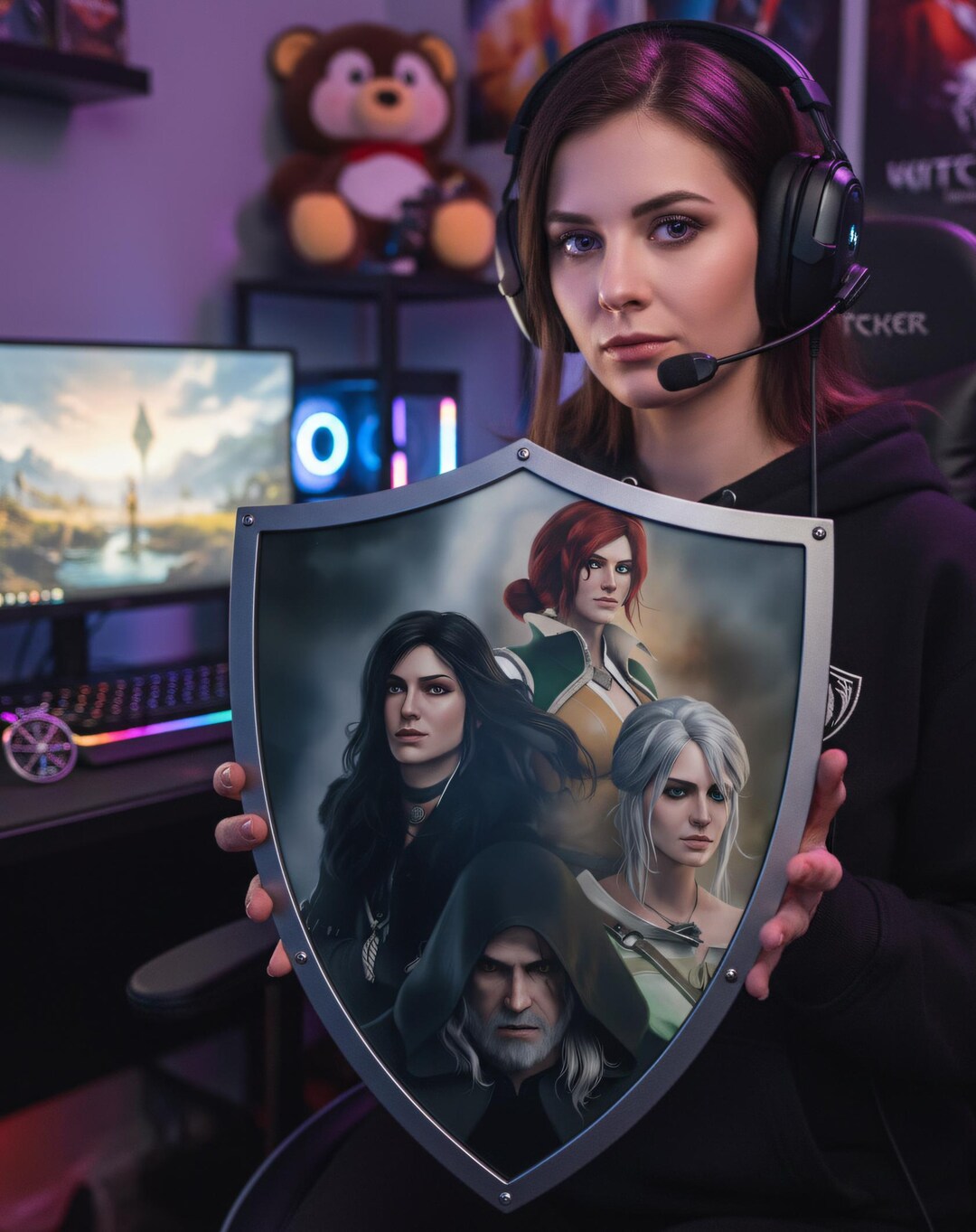 The Witcher Family Crest | Geralt, Yennefer, Ciri, and Triss | Fantasy ...