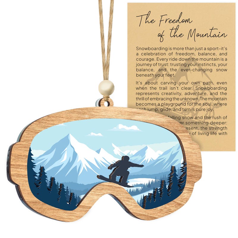 Snowboard Christmas Ornament - Etsy