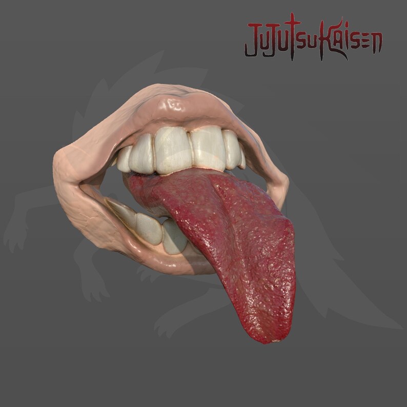 Sukuna Mouth Palm Cover — Cursed Cosplay Accessory Inspired by Jujutsu ...