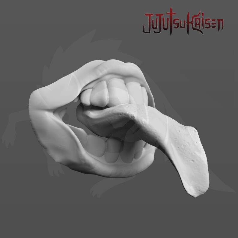 Sukuna Mouth Palm Cover — Cursed Cosplay Accessory Inspired by Jujutsu ...