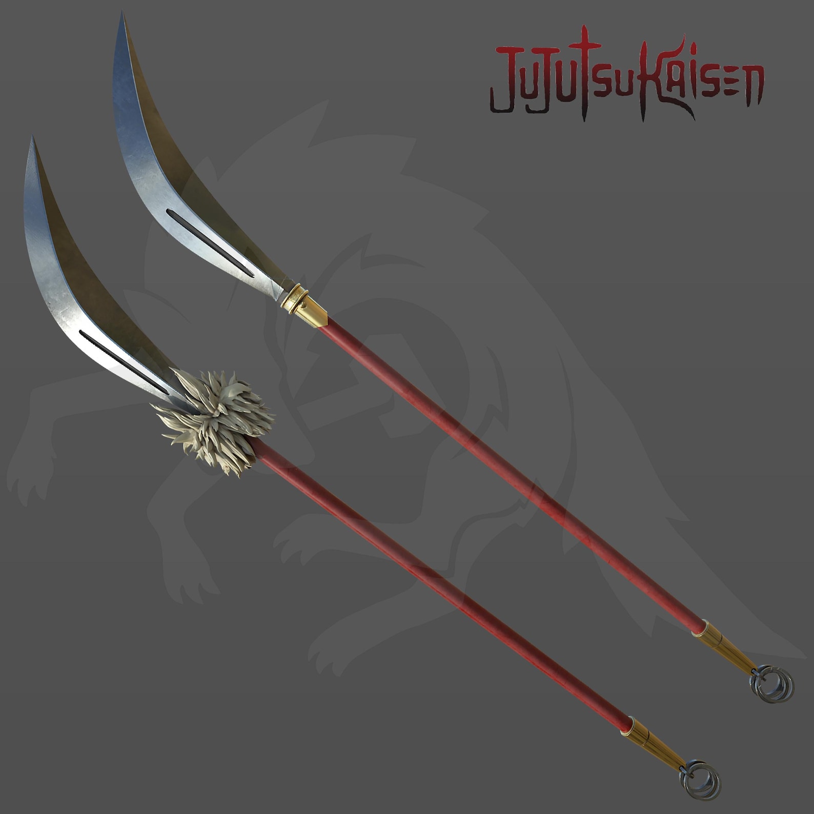 Maki Zenin Naginata — 3D Printed Cosplay Polearm Inspired by Jujutsu ...
