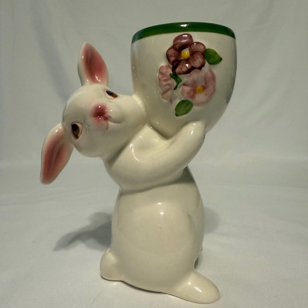 Vintage Avon Bunny Figurine 1981 | Ceramic Spring Decor | Easter Bunny ...