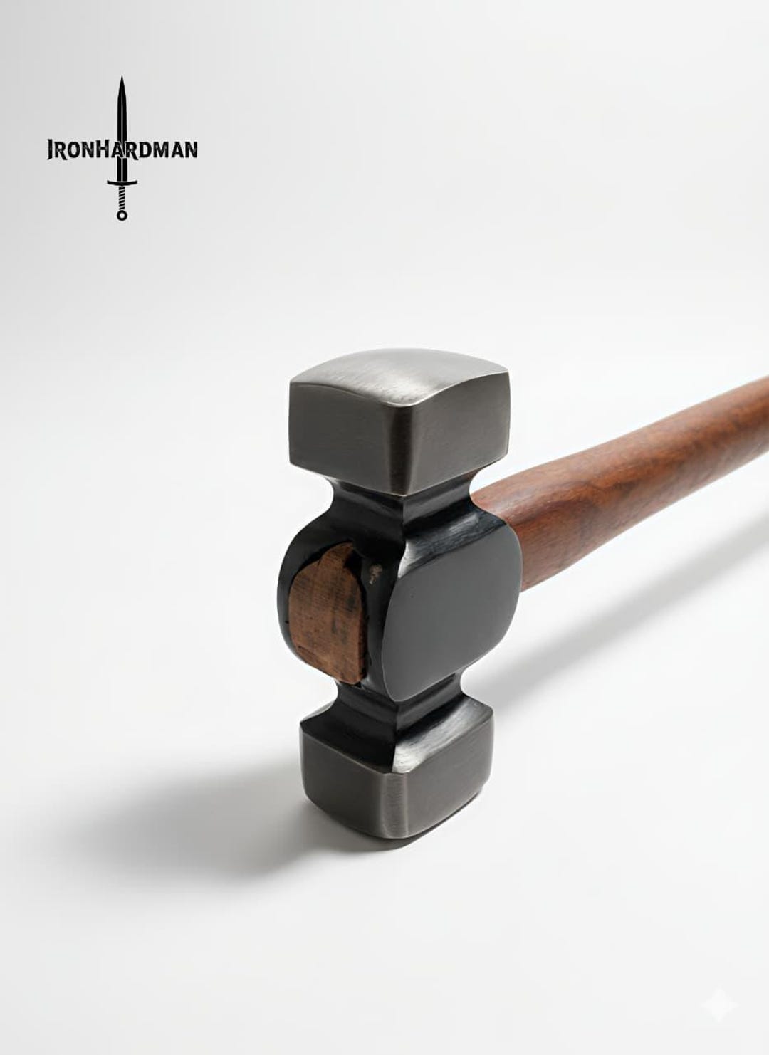 Hand Forged Blacksmith Hammer: 2.5 Lbs Rounding Iron Sledge - Etsy