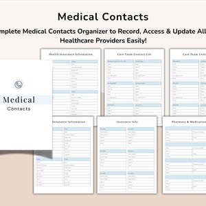 Medical Binder, Medical Log Printable, Medical Journal PDF, Chronic ...