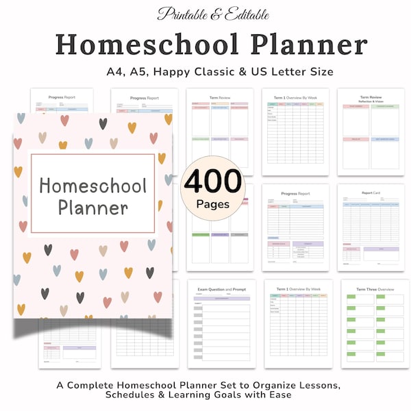Homeschool Planner - Etsy