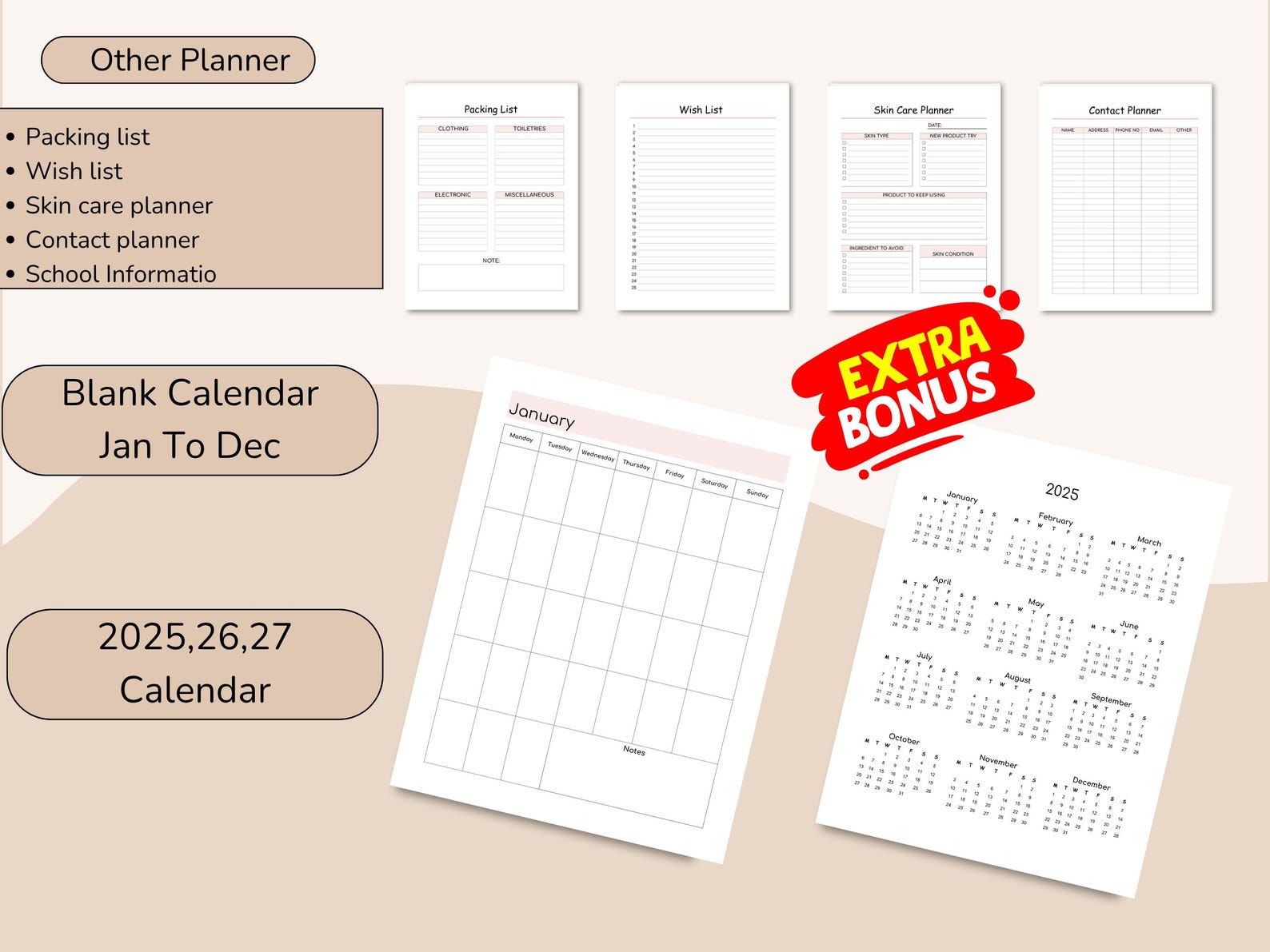 ADHD Brain Dump Template, Adult ADHD Planner, ADHD Tracker, Priority ...
