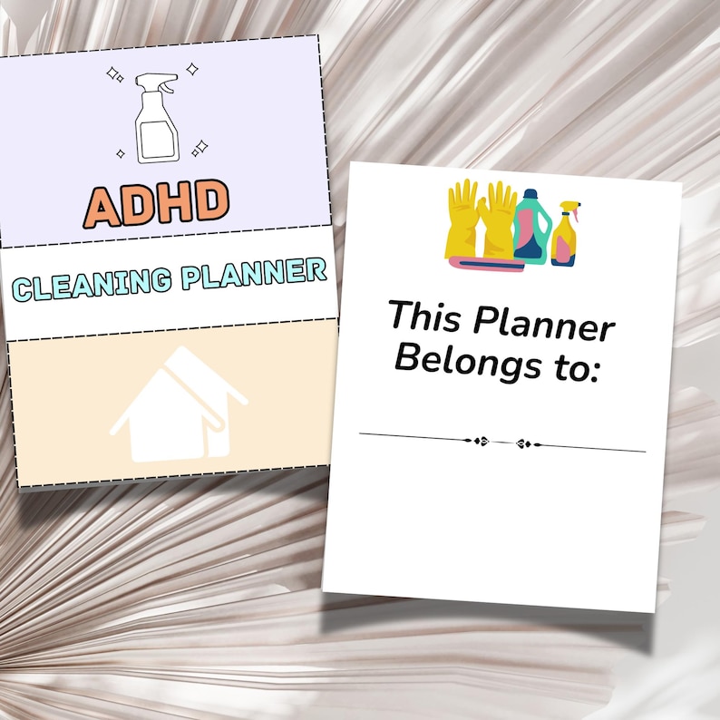 ADHD Cleaning Planner PDF Bundle, ADHD Weekly Adult Planner, House ...
