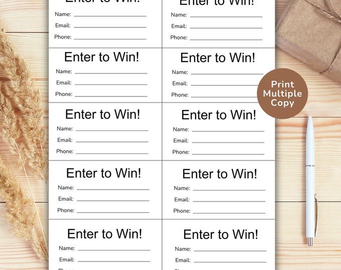 Red, Green and Blue Ticket, Printable Raffle, Editable Template Ticket ...