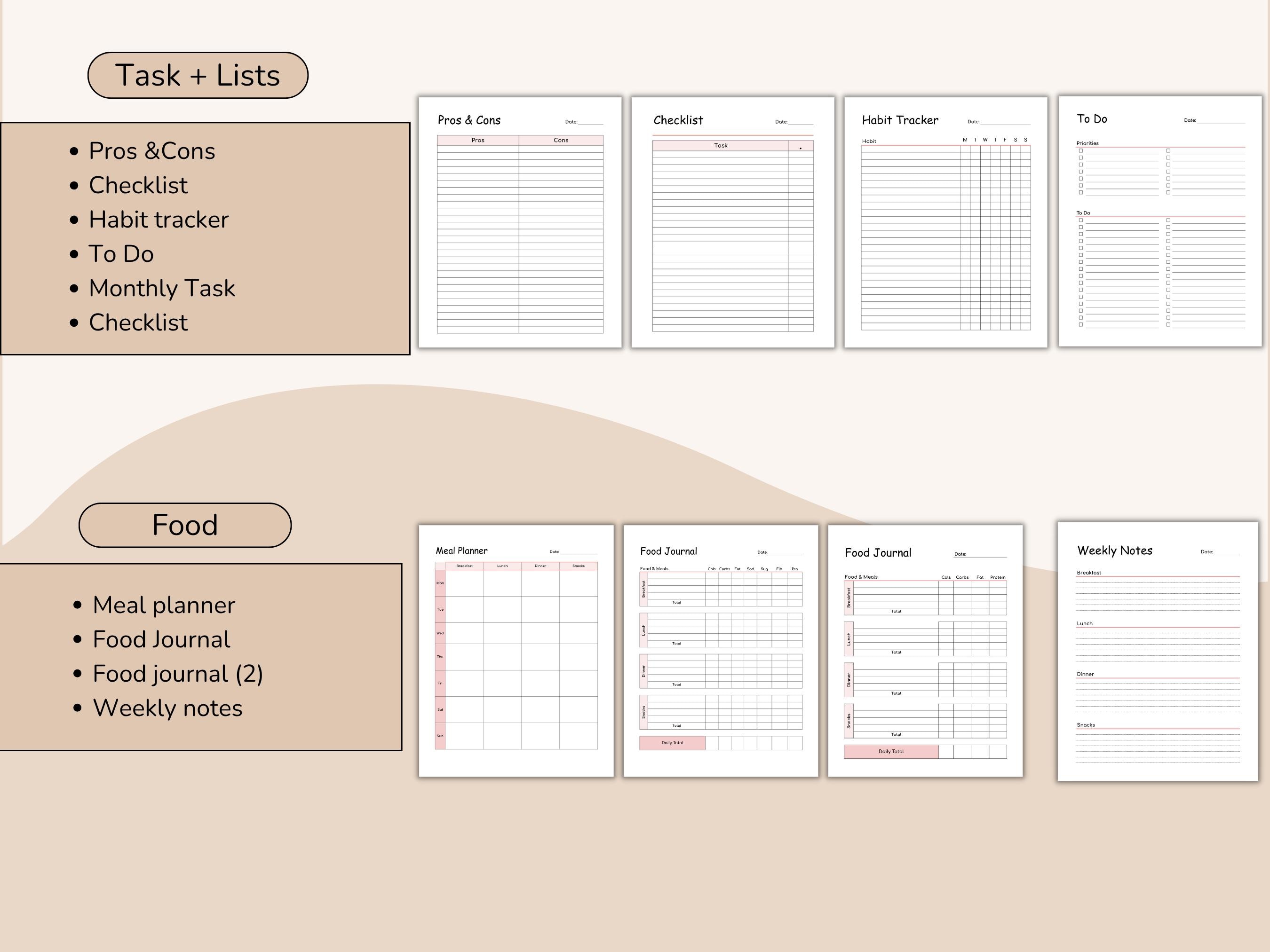 ADHD Brain Dump Template, Adult ADHD Planner, ADHD Tracker, Priority ...