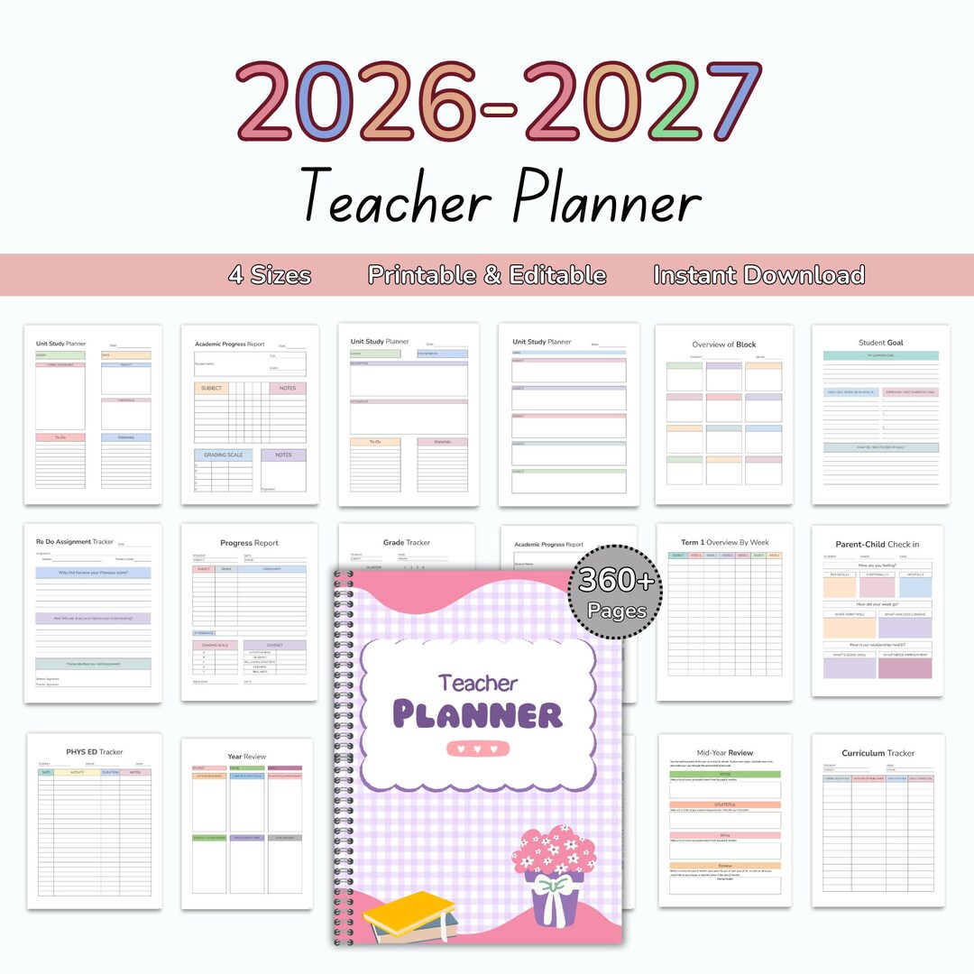 Ultimate 2026 Teacher Planner, Teacher Student Planner, Teacher Gift ...