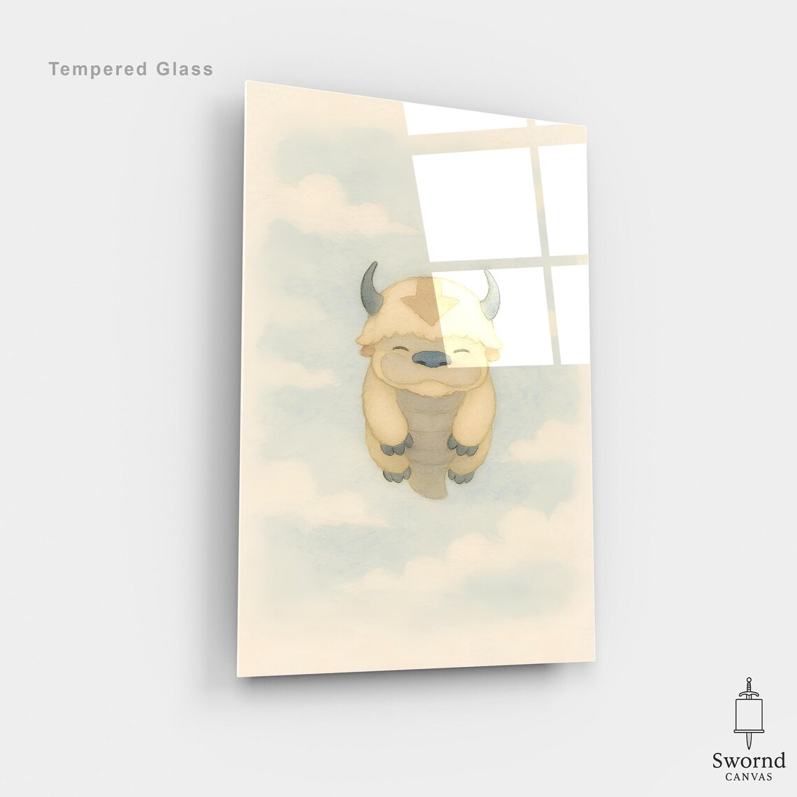 Appa Avatar Print, the Last Airbender Appa Canvas Poster, Cute Appa ...