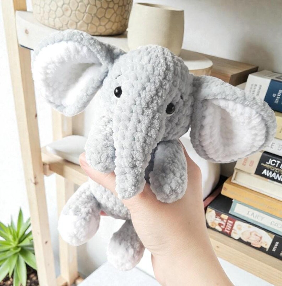 Easy Elephant Crochet Pattern PDF – Amigurumi Toy for Kids - Etsy