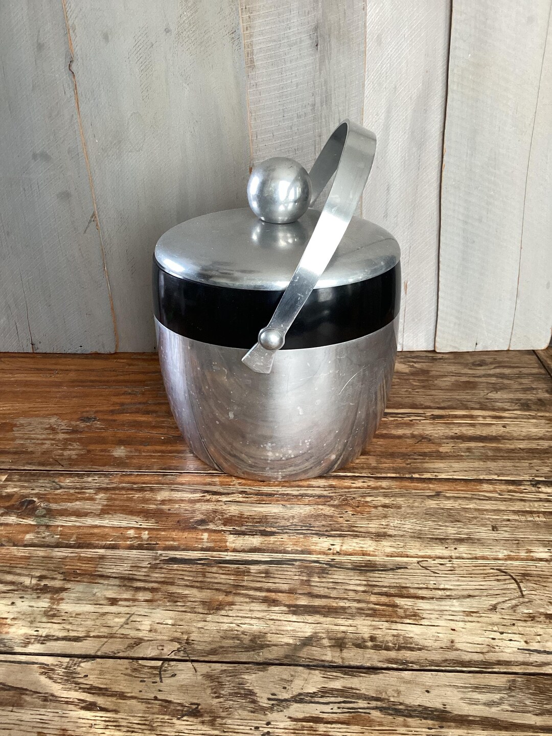 Vintage Kromex Ice Bucket/ Mid Century Barware/retro Aluminum and ...