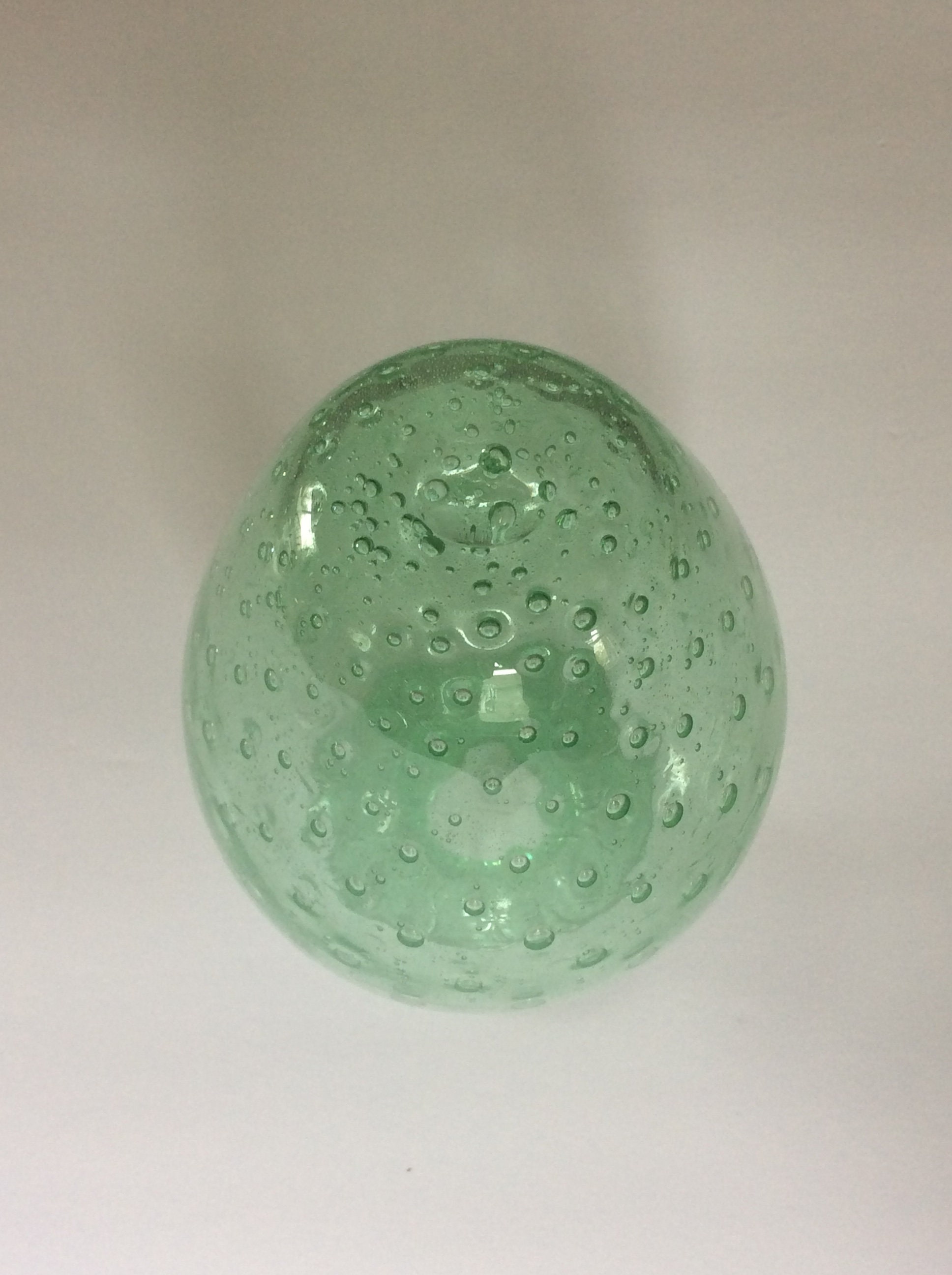 Vintage Controlled Bubble Blown Glass Vase/ Antique Green | Etsy