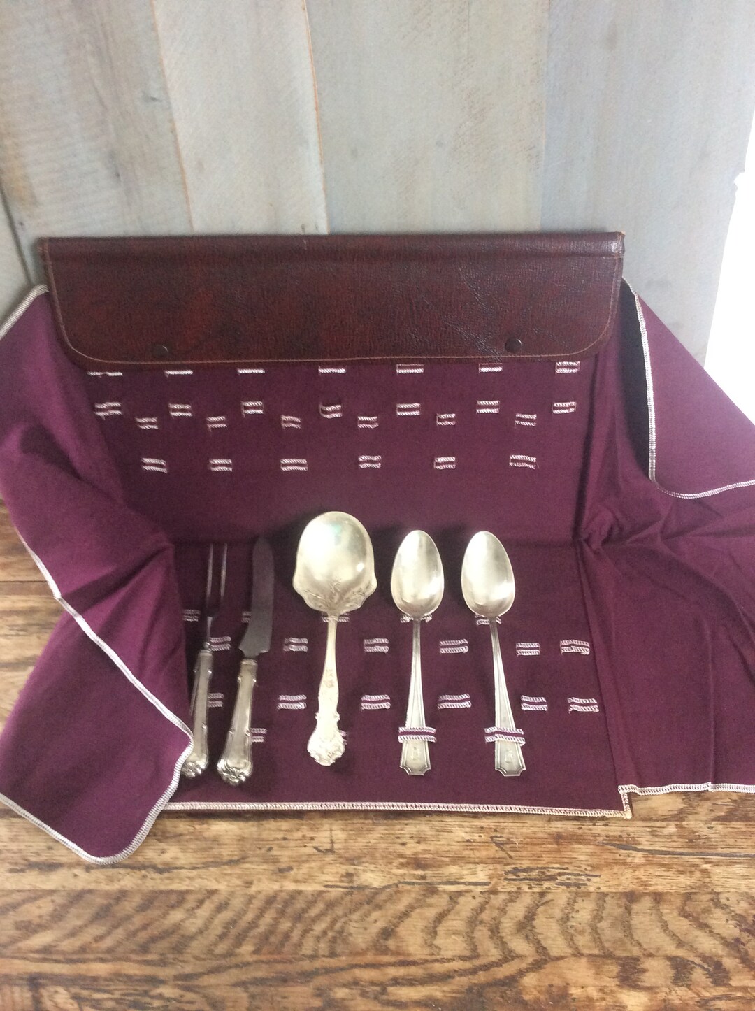 Vintage Silverware Storage Case/ Envelope Snap Closure Bag/rogers ...