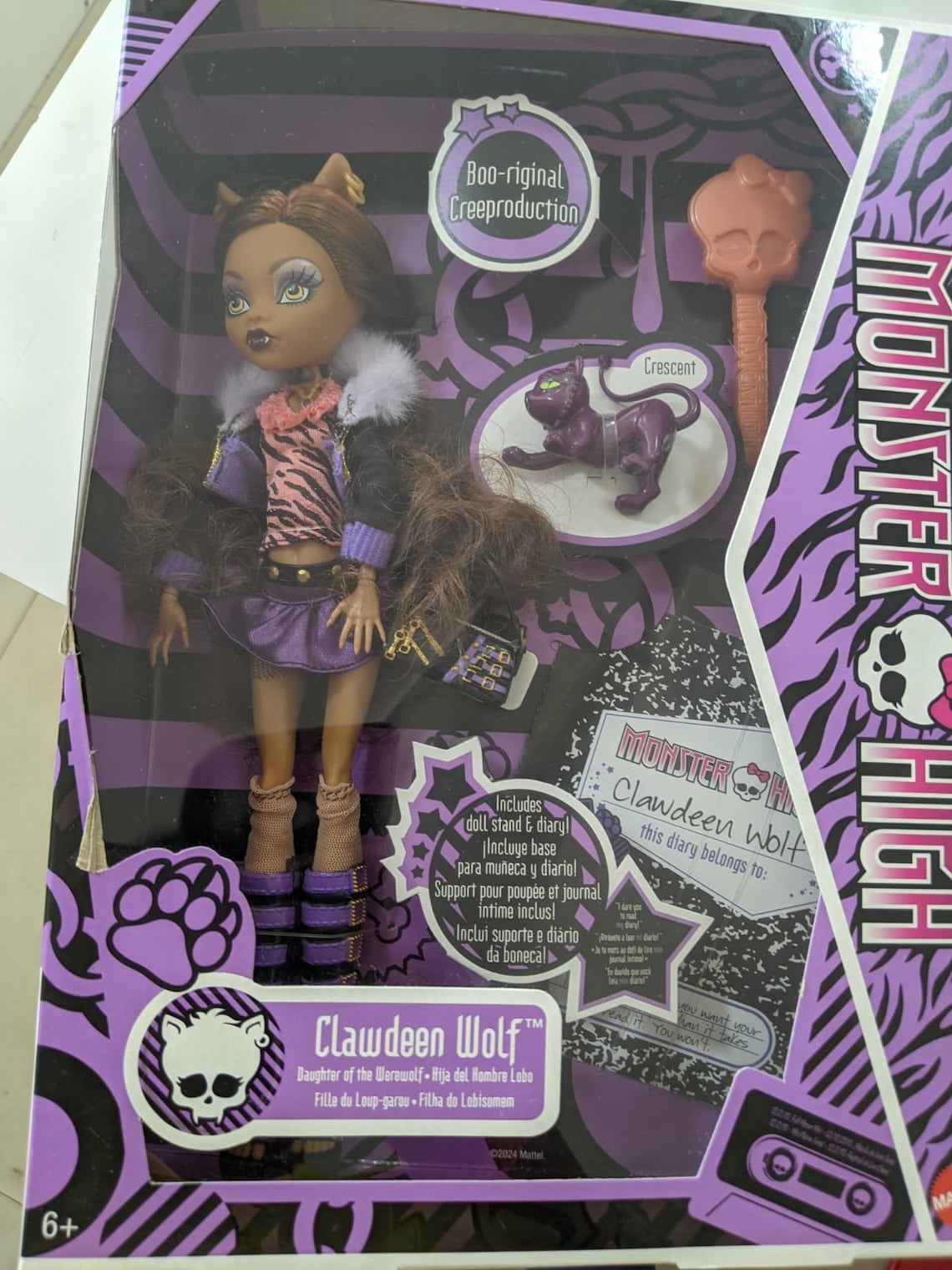 Monster High Clawdeen Wolf Creeproduction Doll - Original Reproduction ...