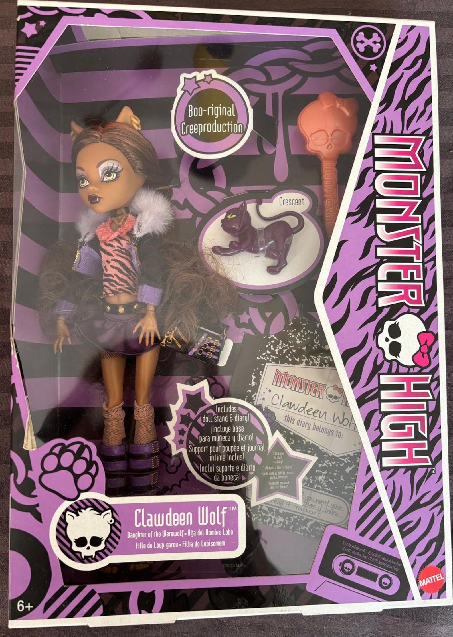 Monster High Clawdeen Wolf Creeproduction Doll - Original Reproduction ...