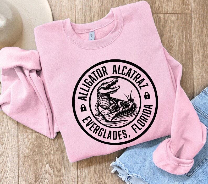 Alligator Alcatraz SVG Bundle, Laser Engraving, Leather Hat Patch ...