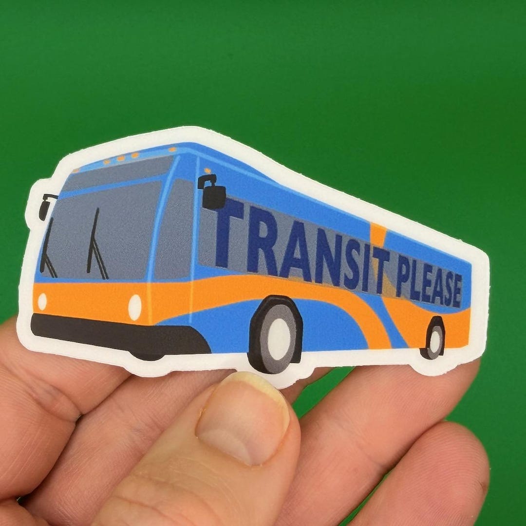 Transit Please Bus Die Cut Vinyl Decal - Etsy