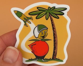 UCF Knights Citronaut Mascot Vinyl Sticker - Etsy