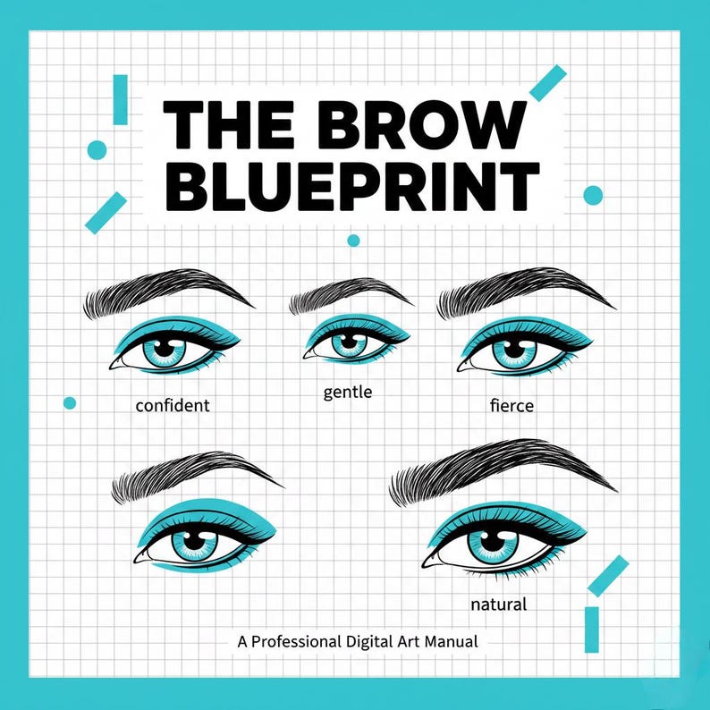 The Brow Blueprint | Eyebrow Drawing Guide for Artists | Expression ...