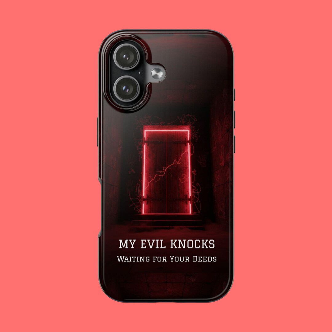 My Evil Knocks Tough Phone Case – Horror Lover Accessory - Etsy
