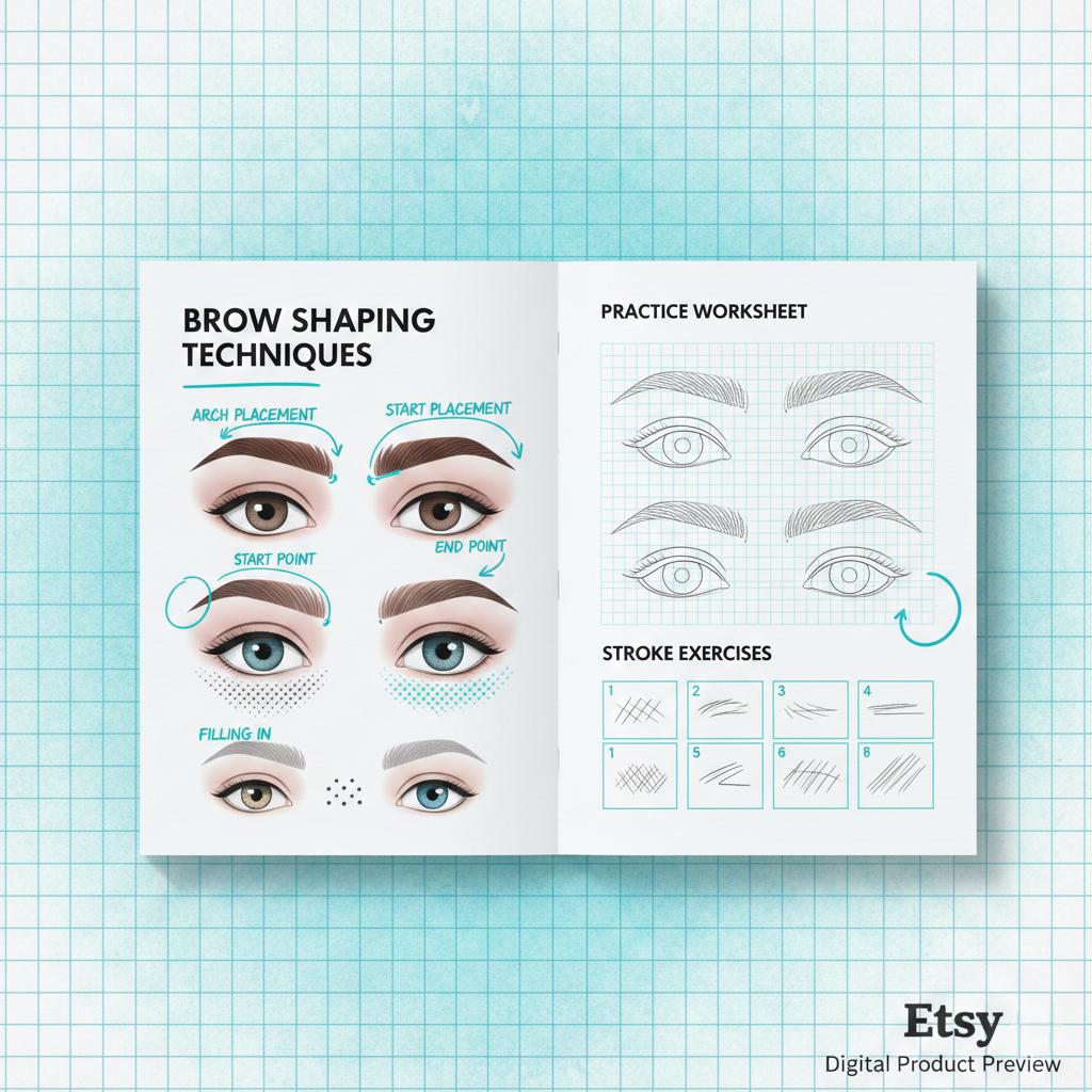 The Brow Blueprint | Eyebrow Drawing Guide for Artists | Expression ...