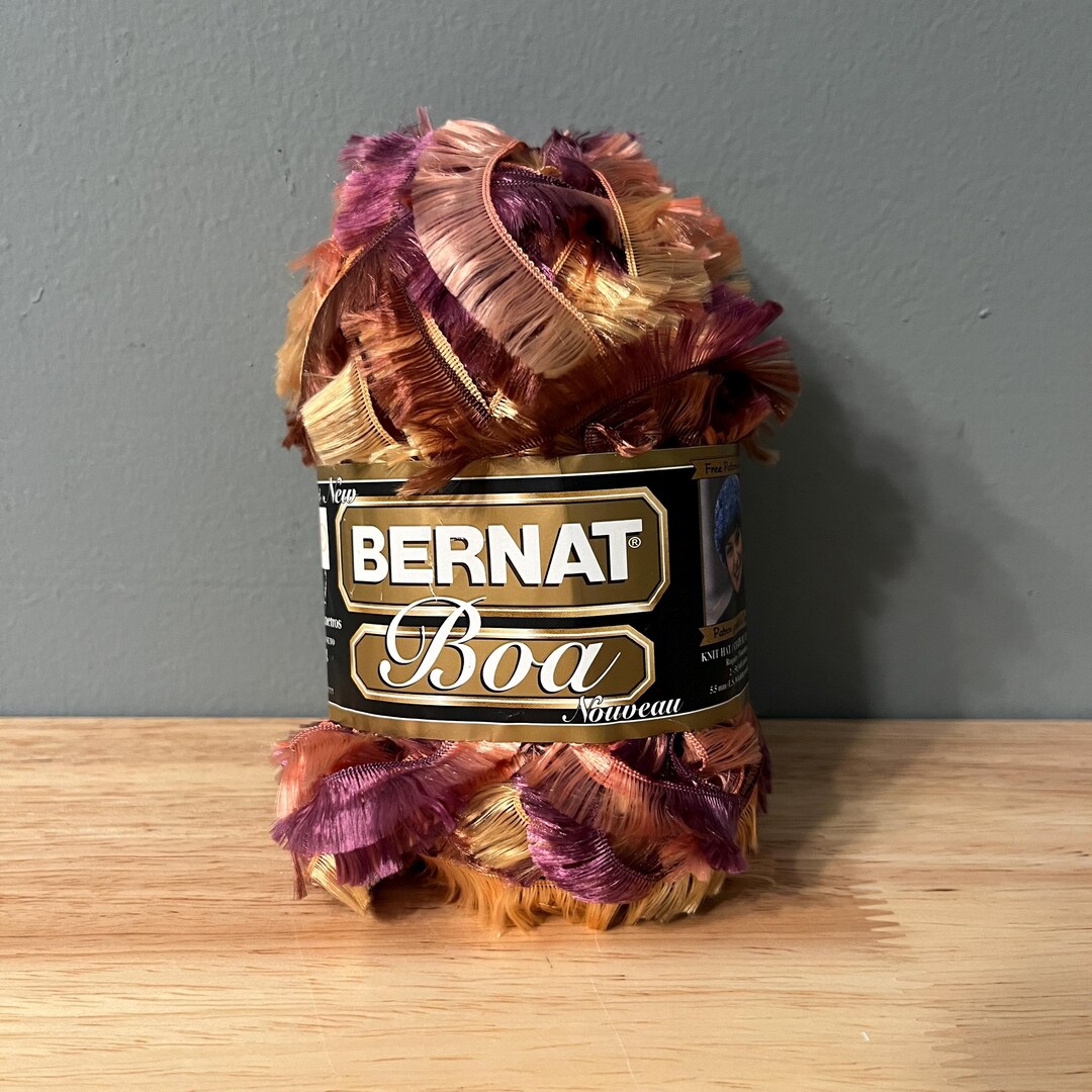 Bernat Boa Nouveau, Color EMU 81307, Eyelash Yarn, Novelty Yarn ...